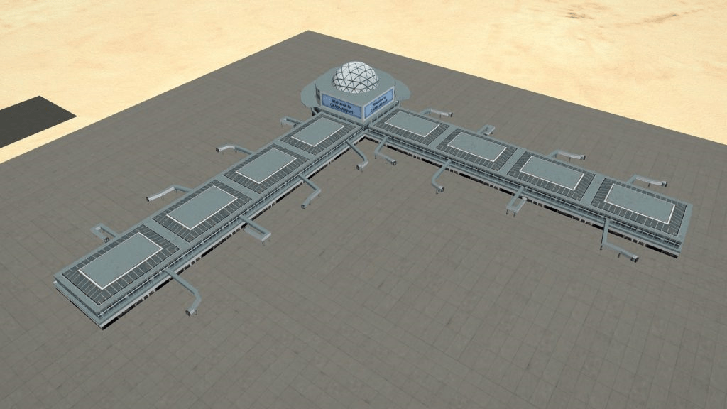 Download the new Civilian Airport 7 separate models terminals, gates ...