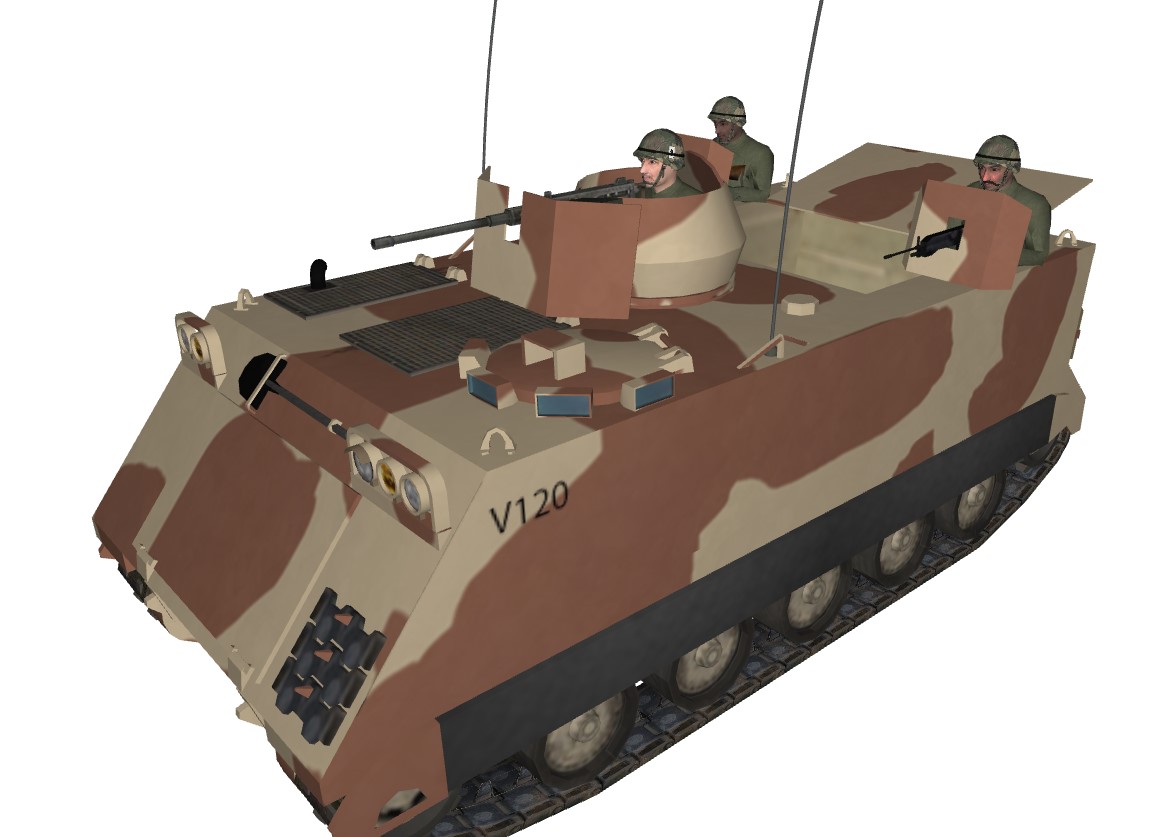 M113 ACAV 60’s and 70’s model with 15 textures